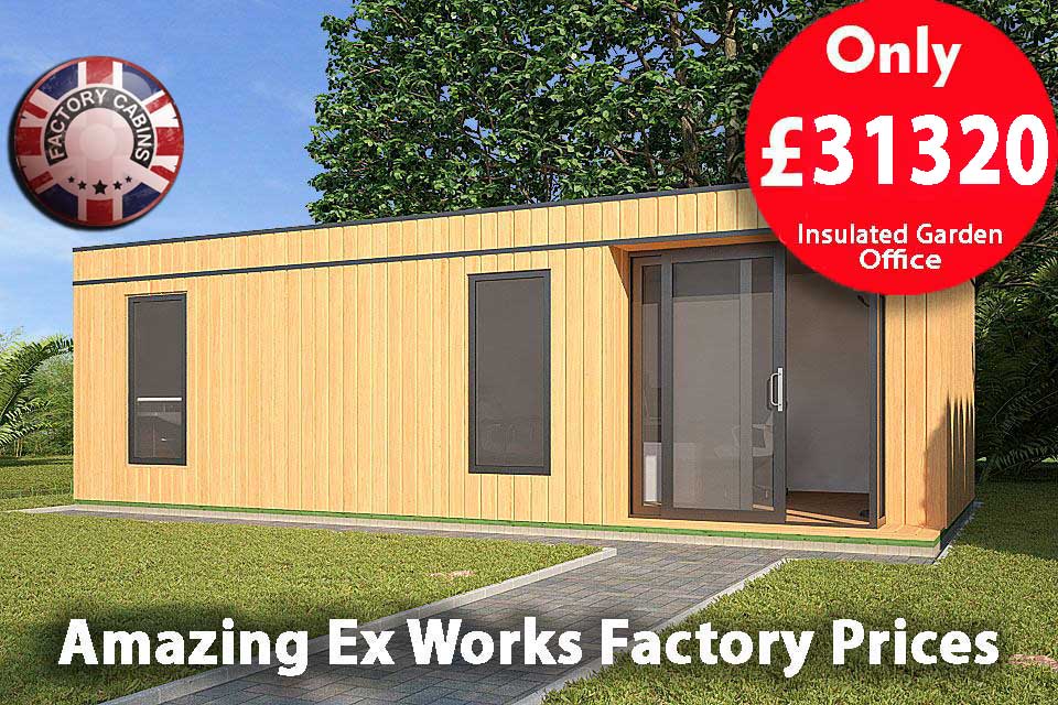 Insulated Garden Offices Archives | Factory Cabins