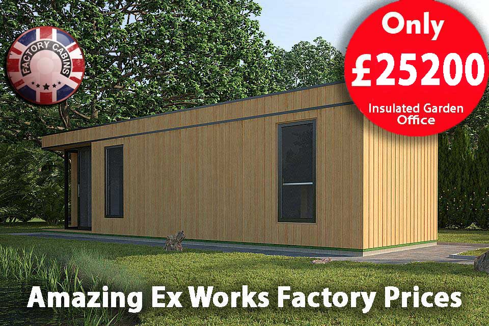 Insulated Garden Offices Archives | Factory Cabins