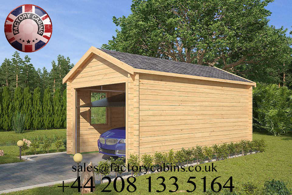 Single Interlocking Garage Bright 3m x 5m | Factory Cabins