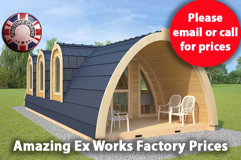 Camping Glamping Pods Cardiff 4.0m x 9.6m 1315 | Factory Cabins