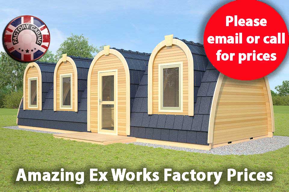 Camping Glamping Pods Lancaster 4.0m x 9.6m 1331 | Factory Cabins
