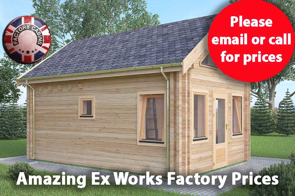 Micro Housing Log Cabin Manchester 4.0m x 5.7m 8 | Factory Cabins